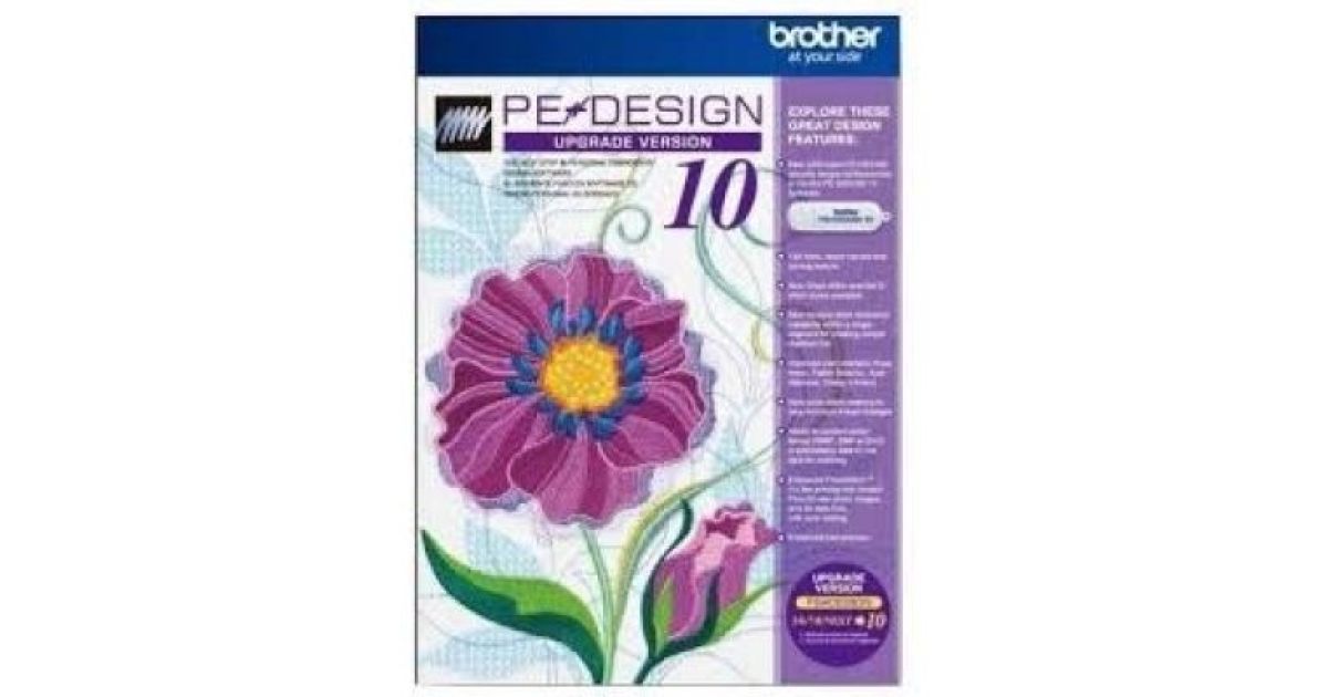 Brother PE Design 10 Embroidery Digitizing Software Full version ...